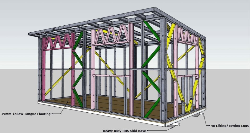 SPEEDY SITE SHED – DiamondSteel Frames
